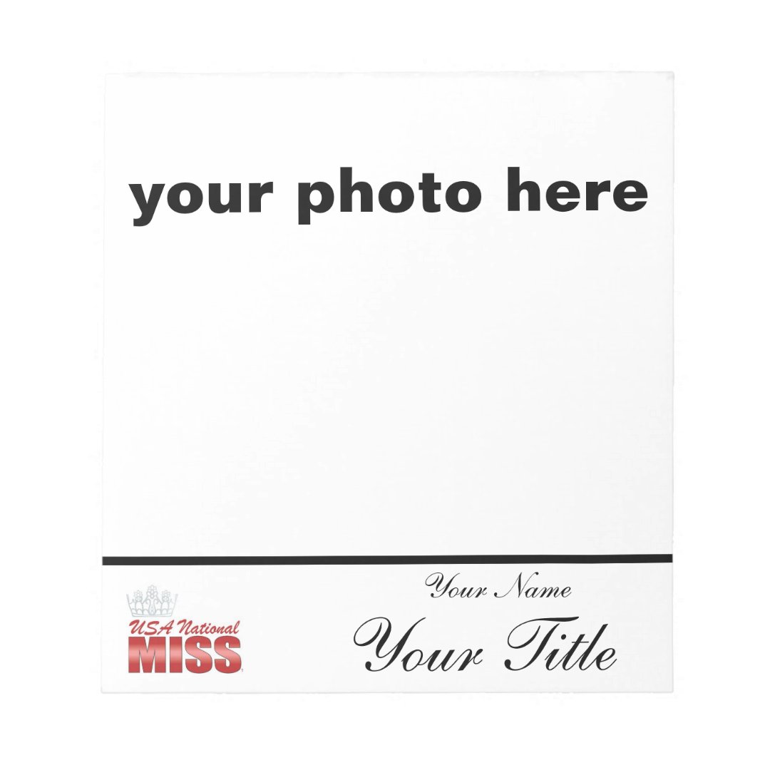 Pageant autograph pad - customize with your name | Zazzle