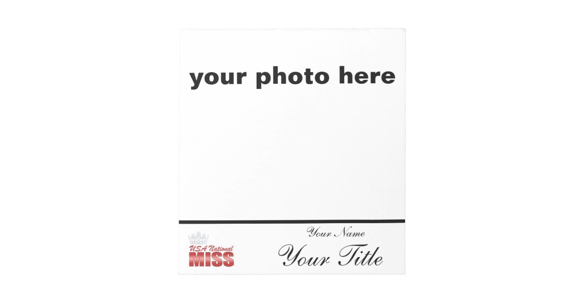 Pageant autograph pad - customize with your name | Zazzle