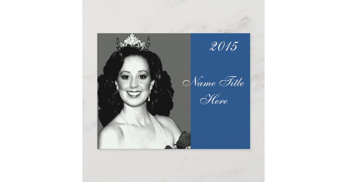 Pageant Autograph Postcard | Zazzle