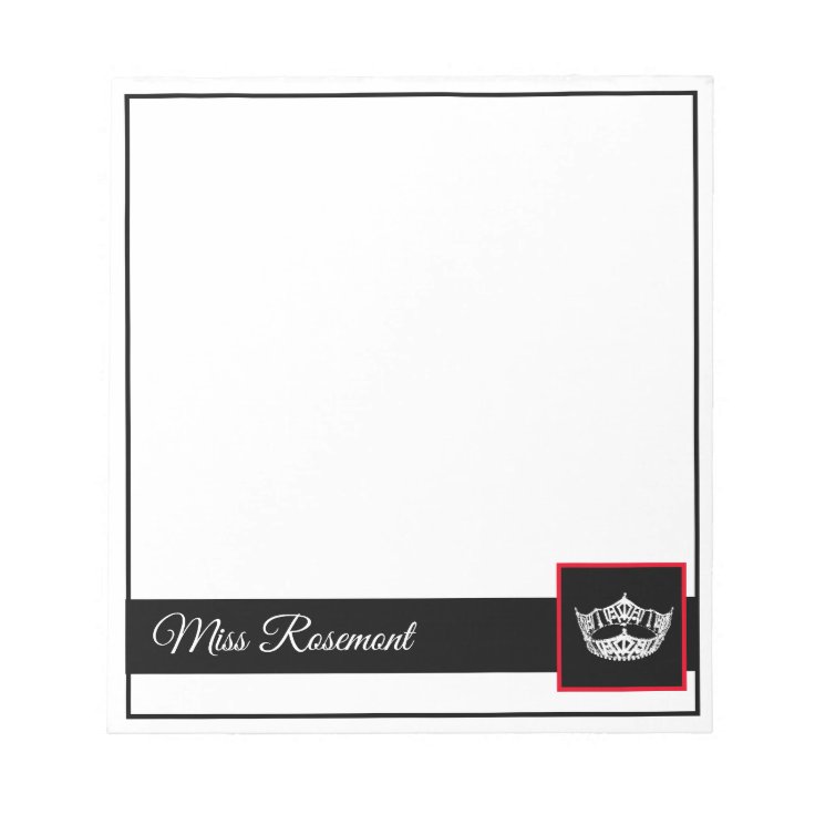 Pageant Crown Autograph Pad | Zazzle