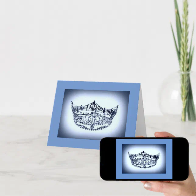 Pageant Crown Note Card | Zazzle