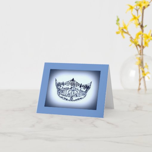 Pageant Crown Note Card | Zazzle
