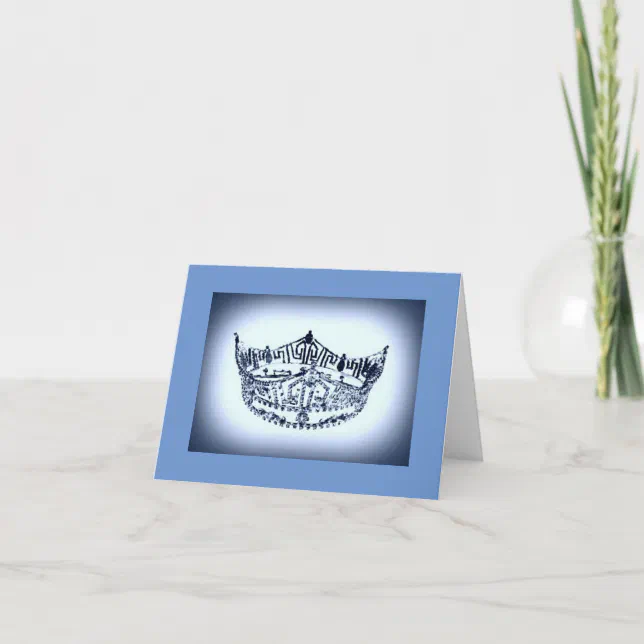 Pageant Crown Note Card | Zazzle