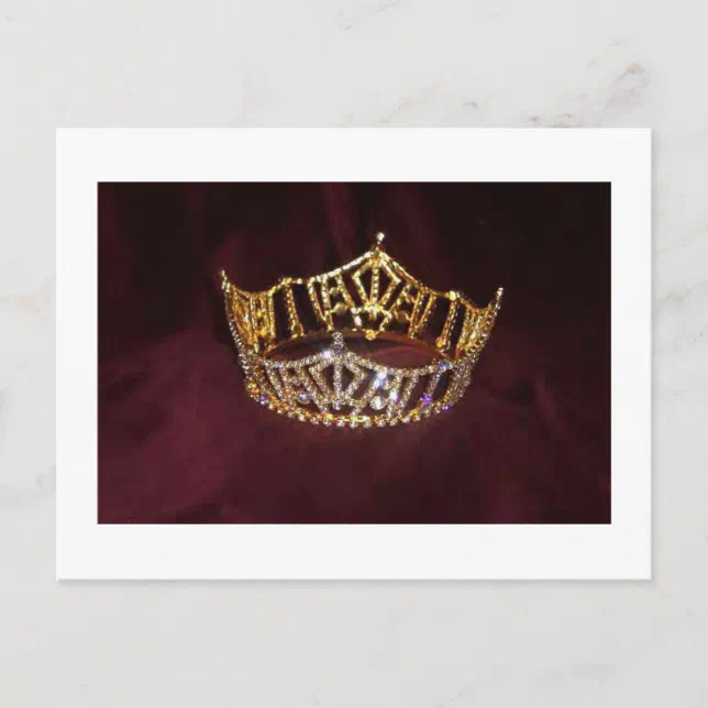Pageant Crown Postcard | Zazzle
