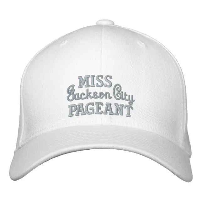Pageant Custom Embroidered Baseball Cap | Zazzle