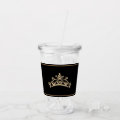 Pageant Gold Tiara Crown Acrylic Tumbler | Zazzle