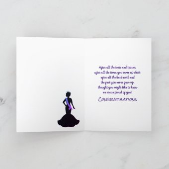 Pageant Greeting Card-Congratulations Card | Zazzle