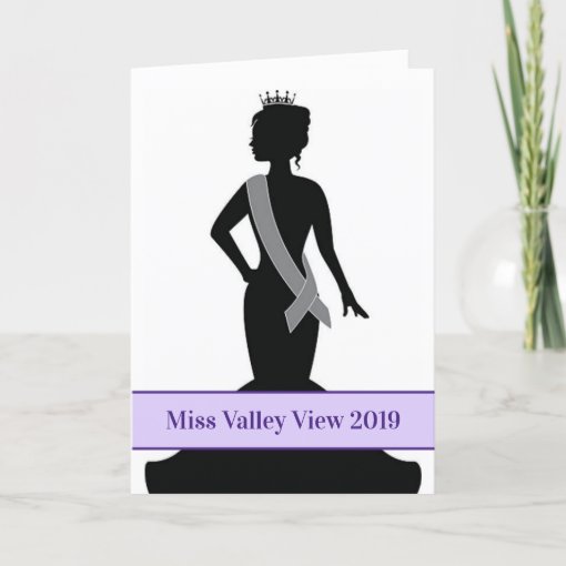 Pageant Greeting Card-Custom Announcement | Zazzle