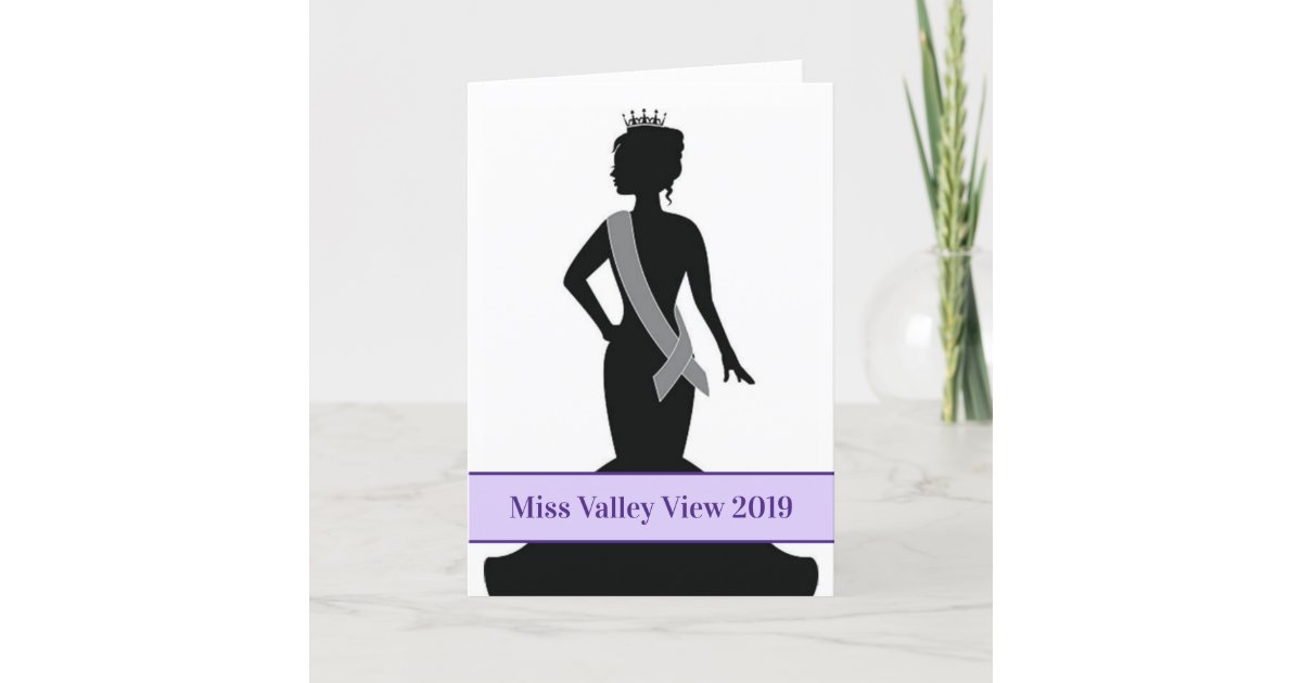 Pageant Greeting Card-Custom Announcement | Zazzle