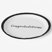Pageant Party Paper Plate Congratulations | Zazzle