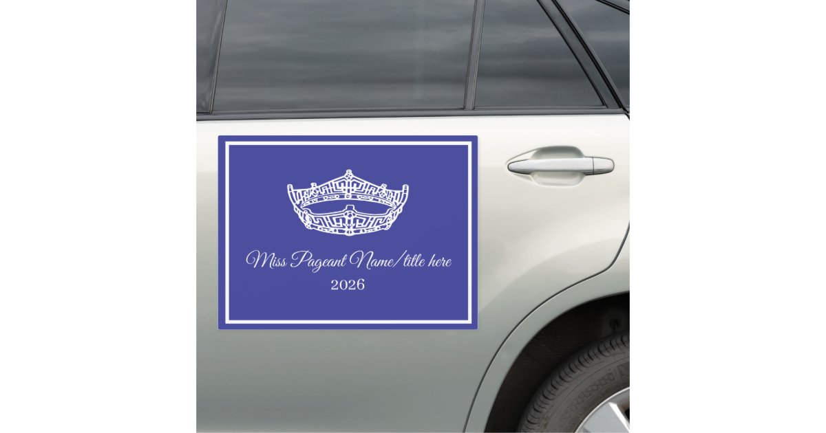Pageant Personalized Title Car Magnet | Zazzle