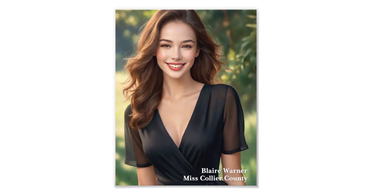 Pageant Photo 8x10 Photogenic Contest Print | Zazzle
