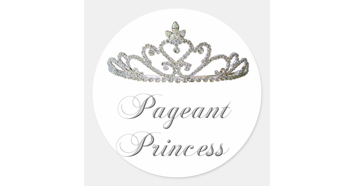 Pageant Princess Classic Round Sticker | Zazzle