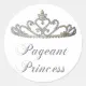 Pageant Princess Classic Round Sticker | Zazzle