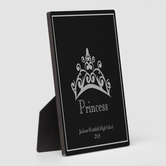 Pageant Silver Tiara Crown Princess Plaque | Zazzle.com