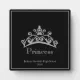 Pageant Silver Tiara Crown Princess Plaque | Zazzle