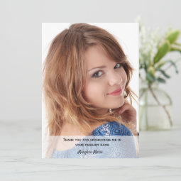 Pageant Sponsor Photo Thank You | Zazzle