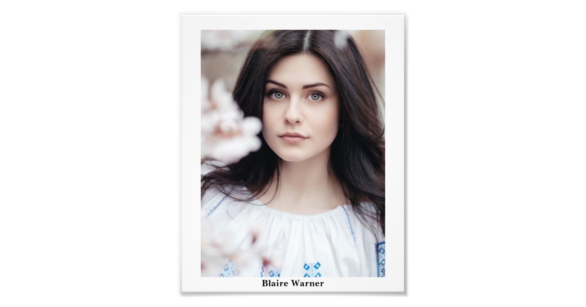 Pageants Modeling 8x10 Photogenic Headshot Photo Print | Zazzle
