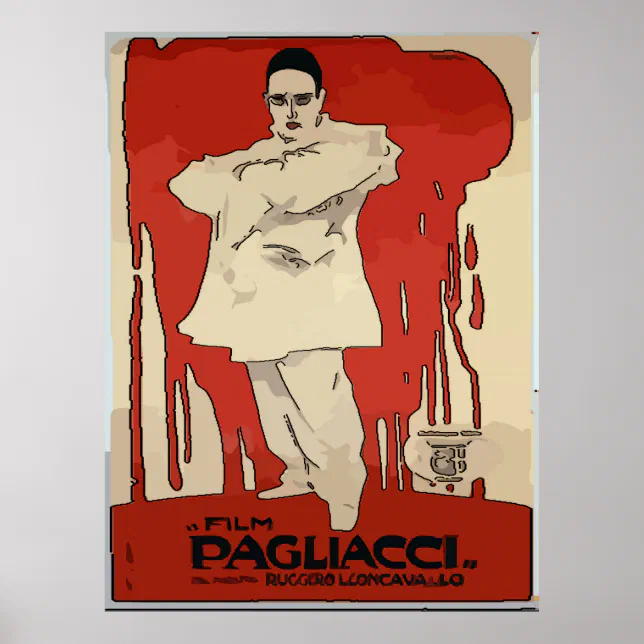Pagliacci, Vintage Opera Posters, Poster | Zazzle