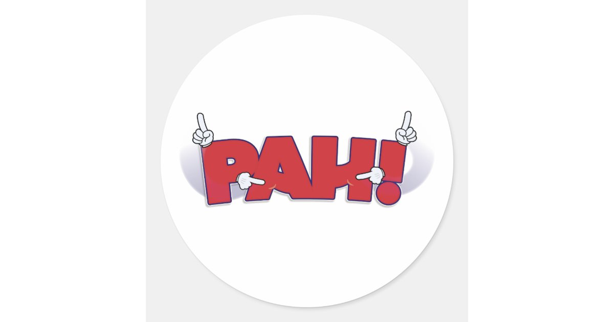 PAH! (American Sign Language) sticker | Zazzle