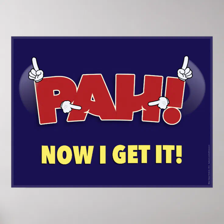 PAH! an ASL Classroom poster. Poster | Zazzle