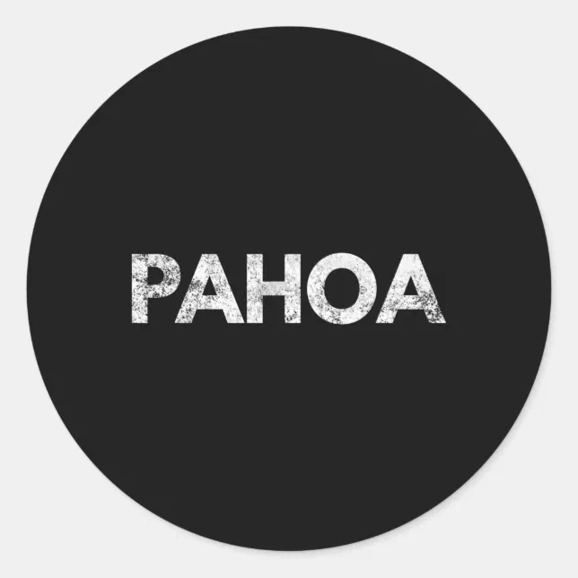 Pahoa Hawaii Big Island Classic Round Sticker | Zazzle