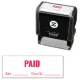 PAID Date Check Number Business Text Template Self-inking Stamp | Zazzle