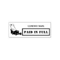 Paid in Full Business Lawn Mowing Gardener Grass Self-inking Stamp | Zazzle