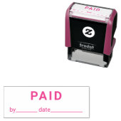 PAID Signature and Date Business Bookkeeping Self-inking Stamp | Zazzle
