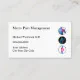 Pain Management Doctor Office Business Card | Zazzle