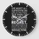 Pain Of Discipline vs Regret - Success Motivation Large Clock | Zazzle