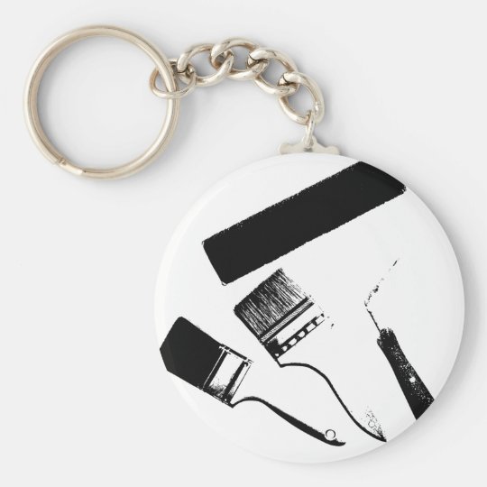 paint brushes keychain | Zazzle.com