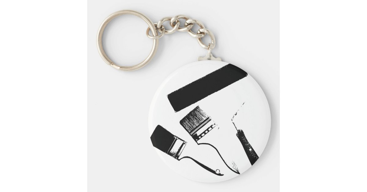 paint brushes keychain | Zazzle.com
