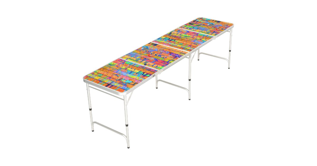 Paint Drips Beer Pong Table | Zazzle