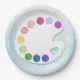 Paint Palette Art Party Plate | Zazzle