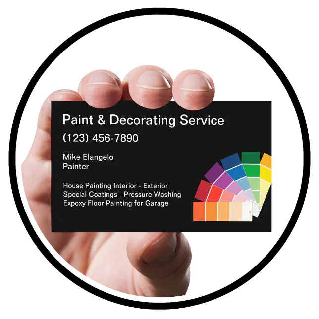Paint Samples Design Business Card | Zazzle