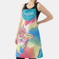 Paint Sip Repeat Monogram Bachelorette Art Party Apron | Zazzle