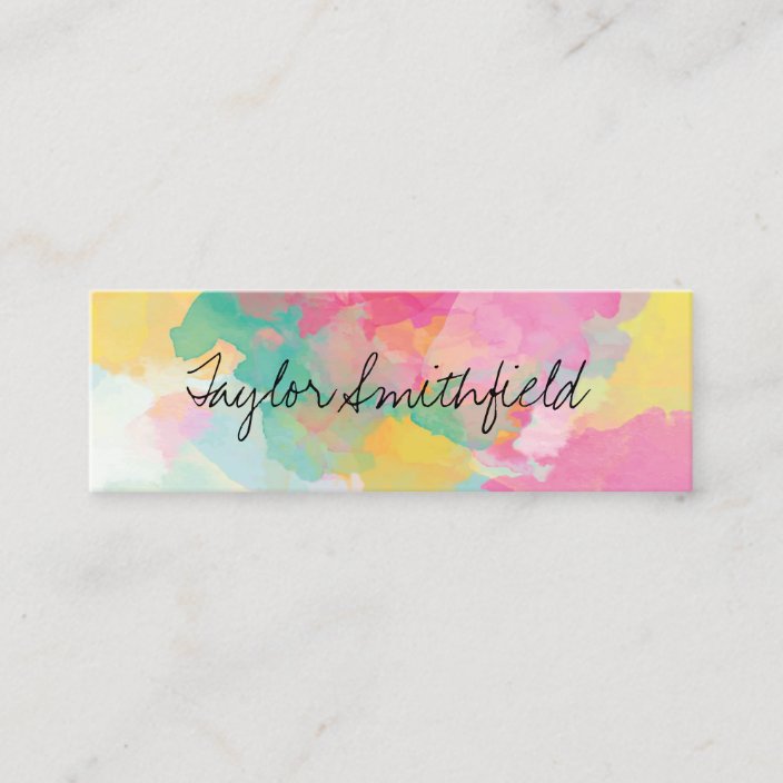 paint splash mini business card | Zazzle.com