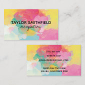 paint splatter business card | Zazzle