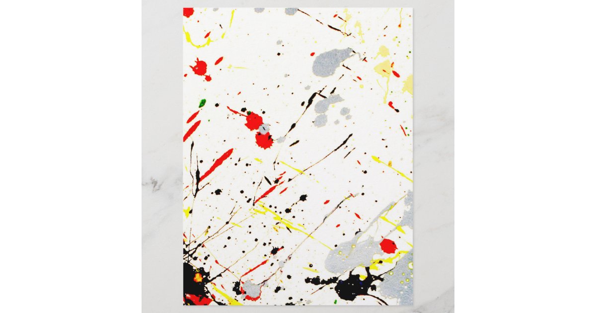 Paint Splatter Flyer | Zazzle