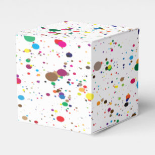 Paint Splatter Favor Boxes | Zazzle
