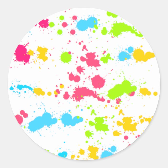 Paint Splatter Sticker | Zazzle.com