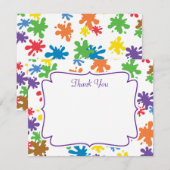 Paint Splatter Thank You Card | Zazzle