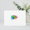 Paint splatter Thank you notes | Zazzle