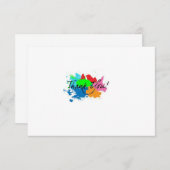 Paint splatter Thank you notes | Zazzle