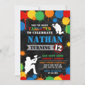 Paintball Birthday Invitation, Paintball Invite | Zazzle