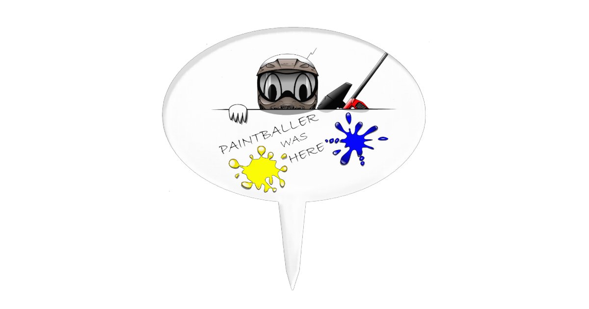 Paintball Gear Cake Topper | Zazzle