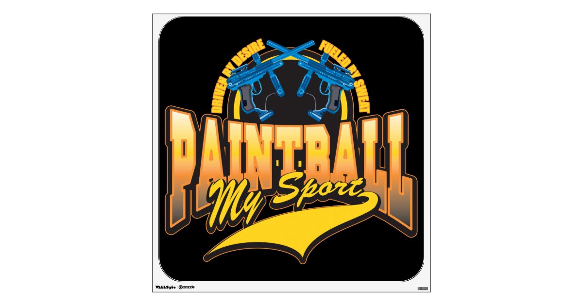 PaintBall My Sport Wall Sticker | Zazzle