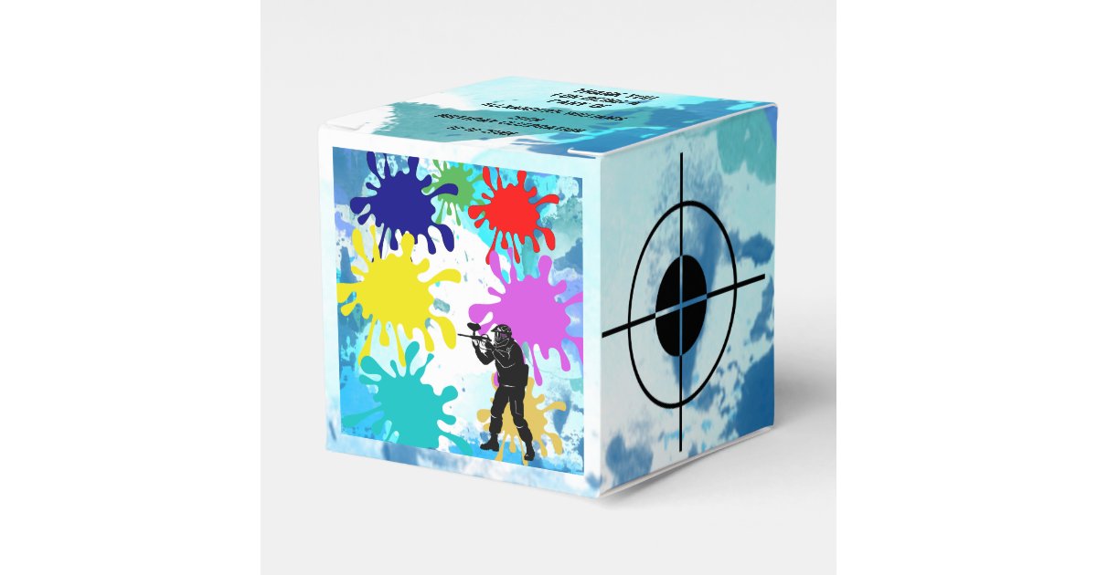Paintball Party Favor Boxes | Zazzle
