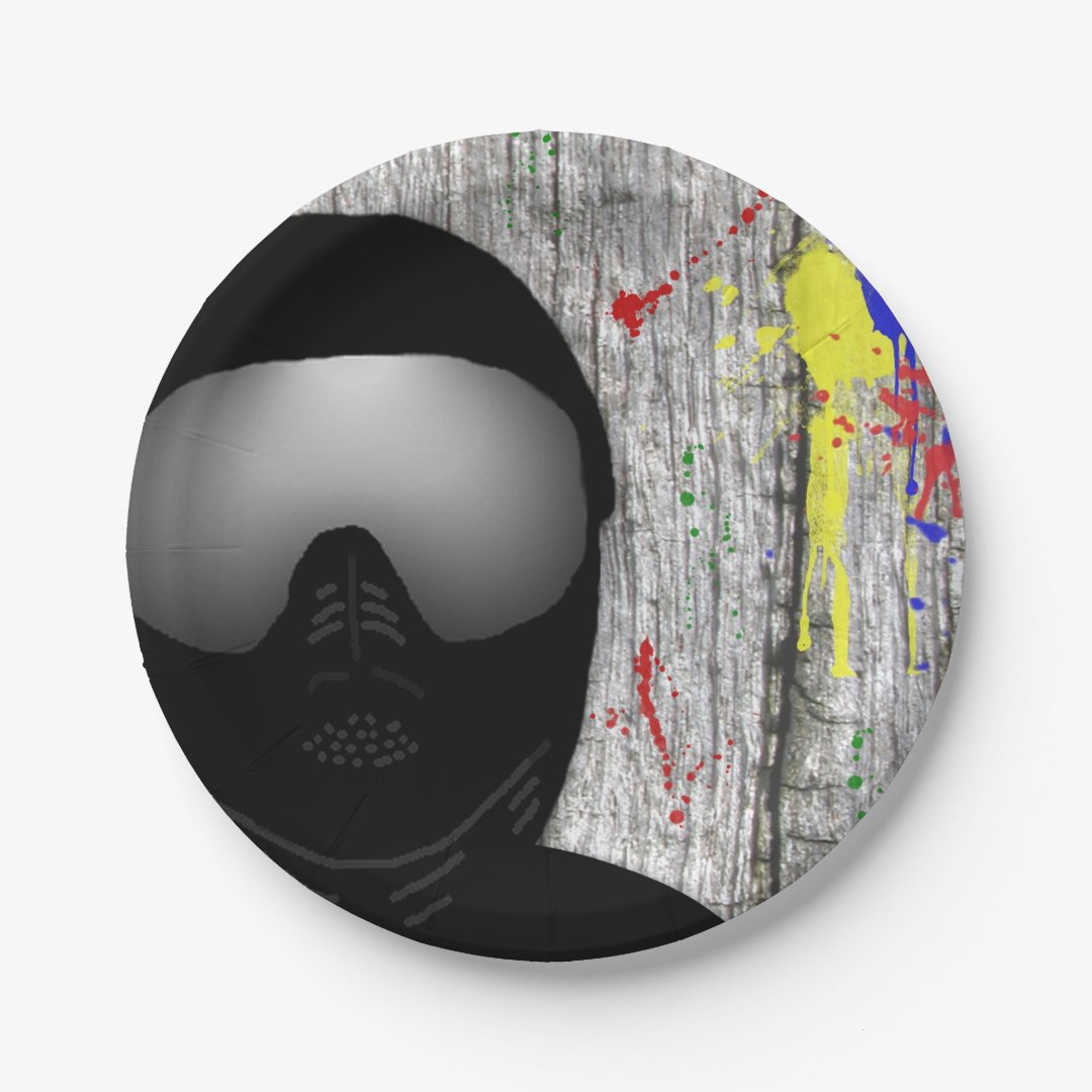Paintball Party Paper Plates | Zazzle